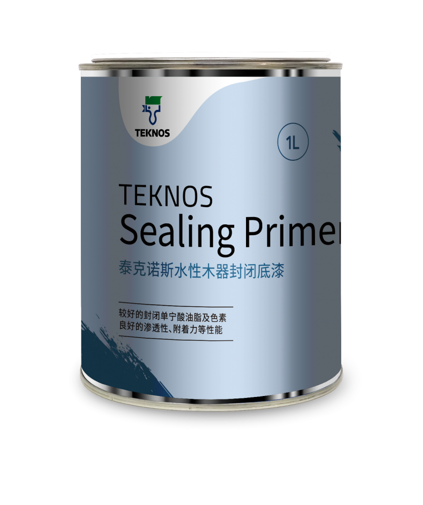 泰克诺斯水性木器封闭底漆 TEKNOS Sealing Primer （1L）_泰克诺斯涂料·中国官网
